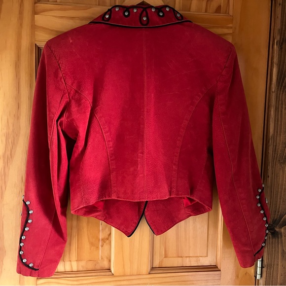 Tony Lama | Jackets & Coats | Vintage Tony Lama Red Suede Leather ...